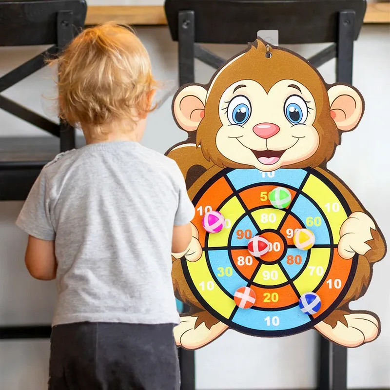 DHgate.com:Kids Animal Dart Board, Sticky Ball Toys for Boys & Girls ...