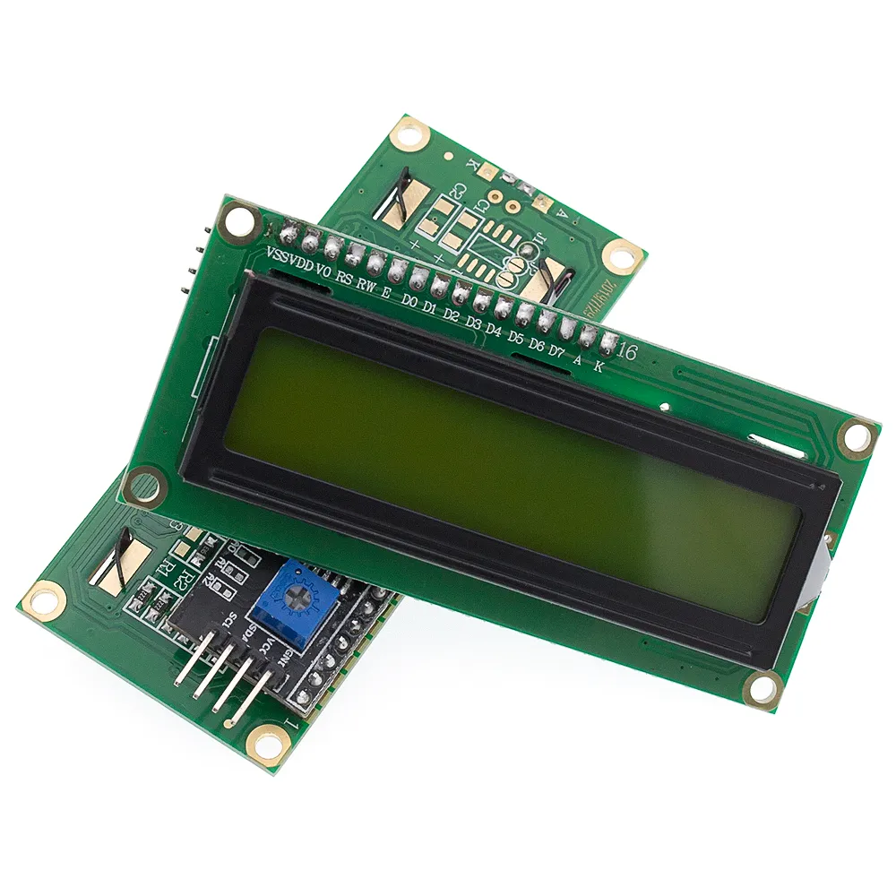 I2C Arayüzlü 16x2 Karakter LCD Ekran Modülü Arduino Projeleri Için Mavi ...