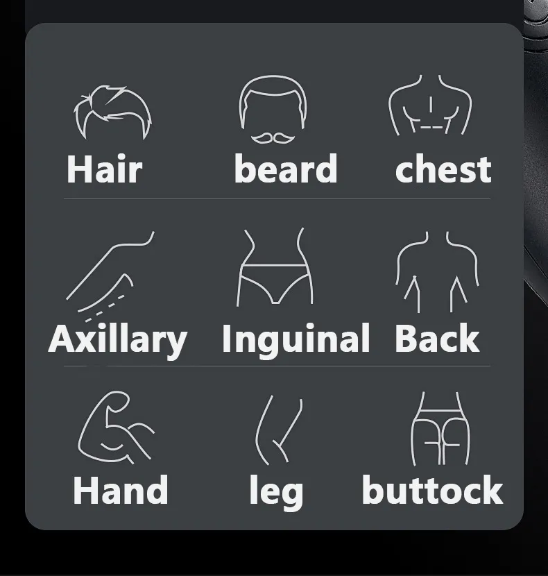 Personal Groomer For Men Cordless Body Hair Trimmer For Groin, Pubic ...