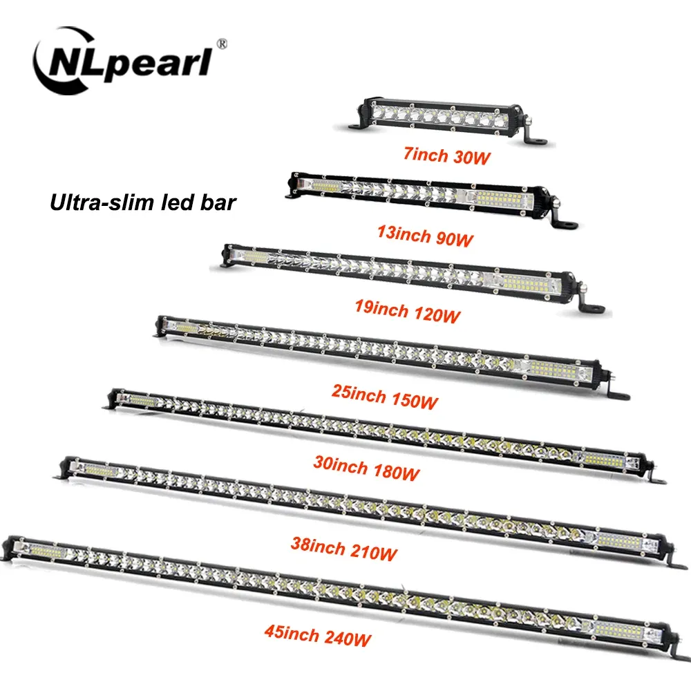 DHgate.com:Slim 7-50 Inch LED Light Bar, Spot Beam, Off Road Compatible ...