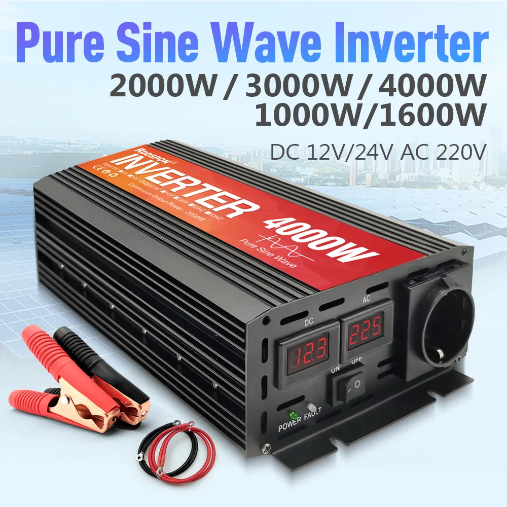 Pure Sine Wave Solar Car solar inverter with LED Display - 1000W-4000W ...