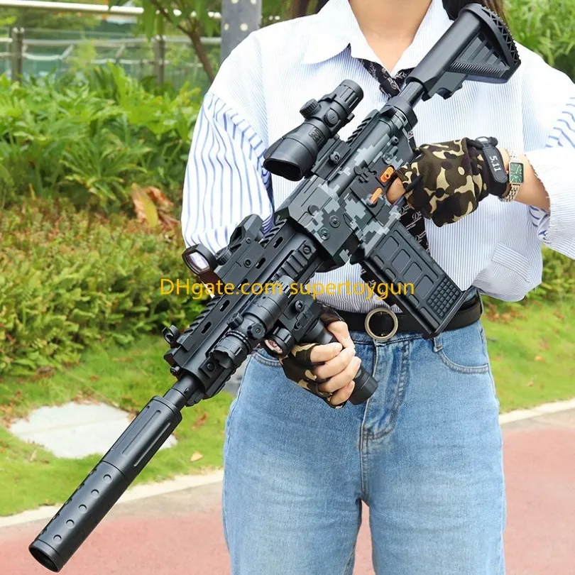 Realistic Toy Guns: Electric Soft Bullet Submachine Gun Model ...