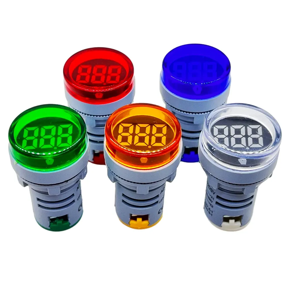 DHgate.com:AC Voltmeter Power LED Monitor - 22mm Round Voltage Tester ...