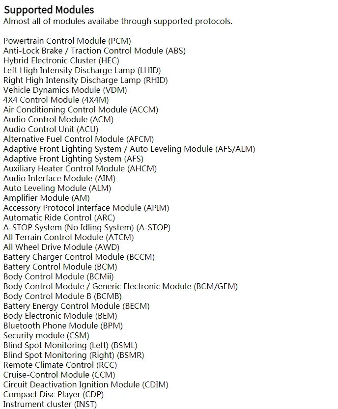 ELS27 V2.3.8 OBD2 Scanner: Ford, Mazda, Lincoln Diagnostic Tool from ...