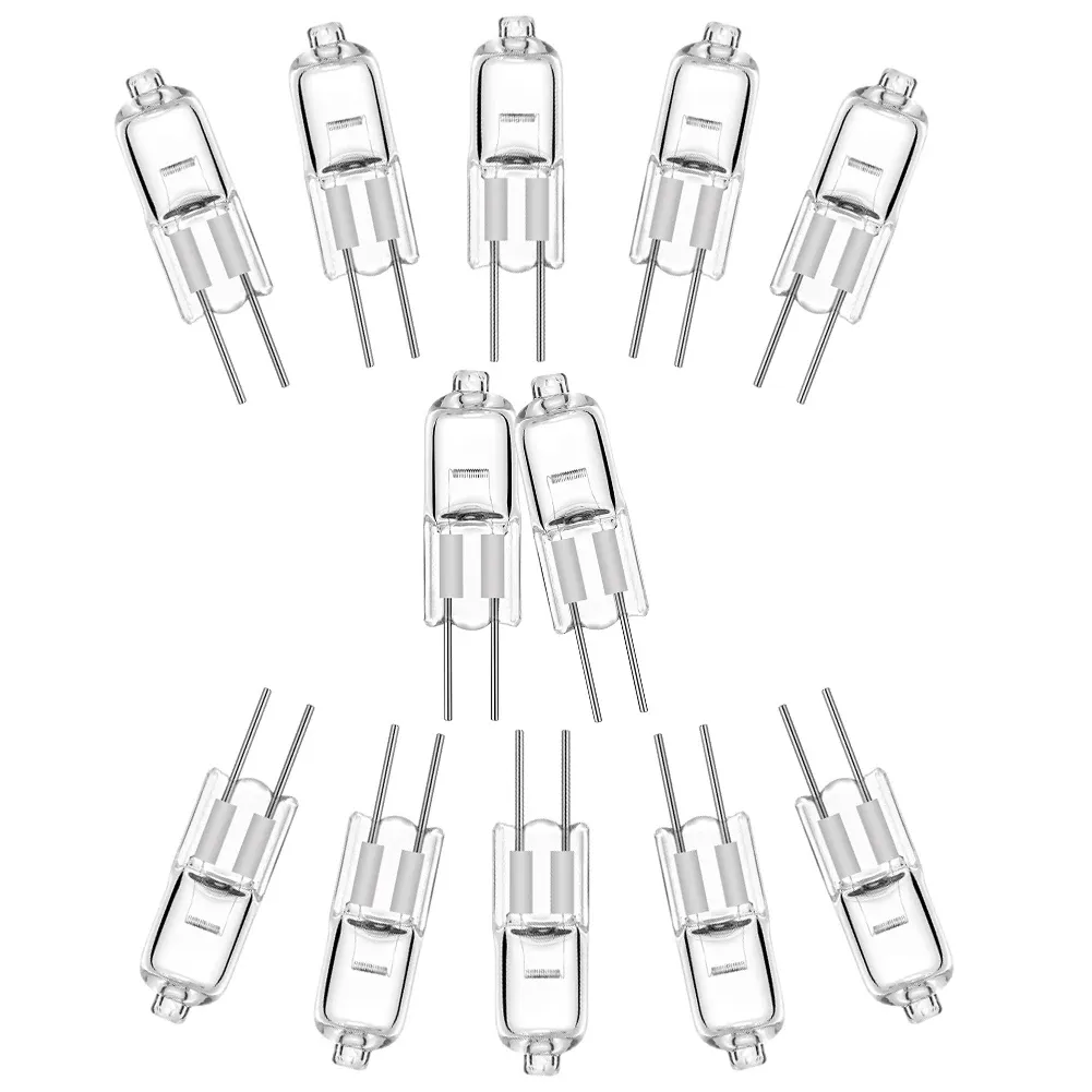 G4 Halogen Lamp Bulbs 100-Pack: 12V Bi-Pin, High Temperature Resistant ...