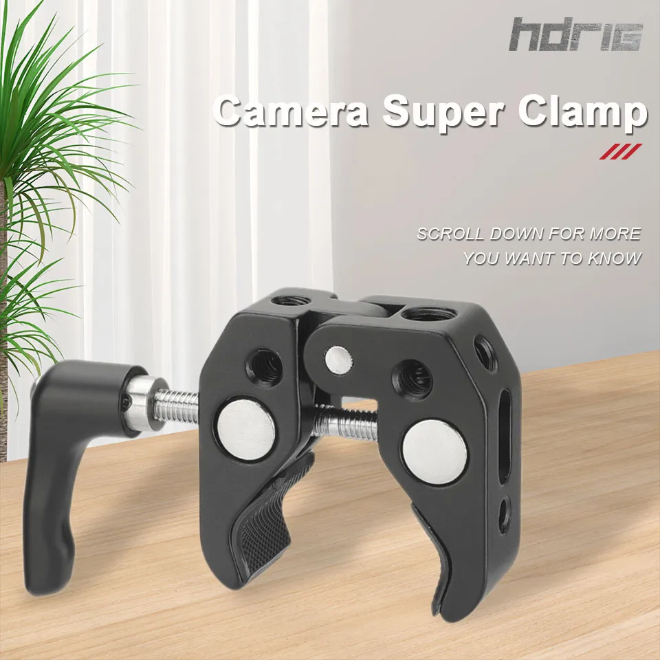 HDRIG Universal Super Clamp Crab Gripper Clamp With Strengthened Screw ...