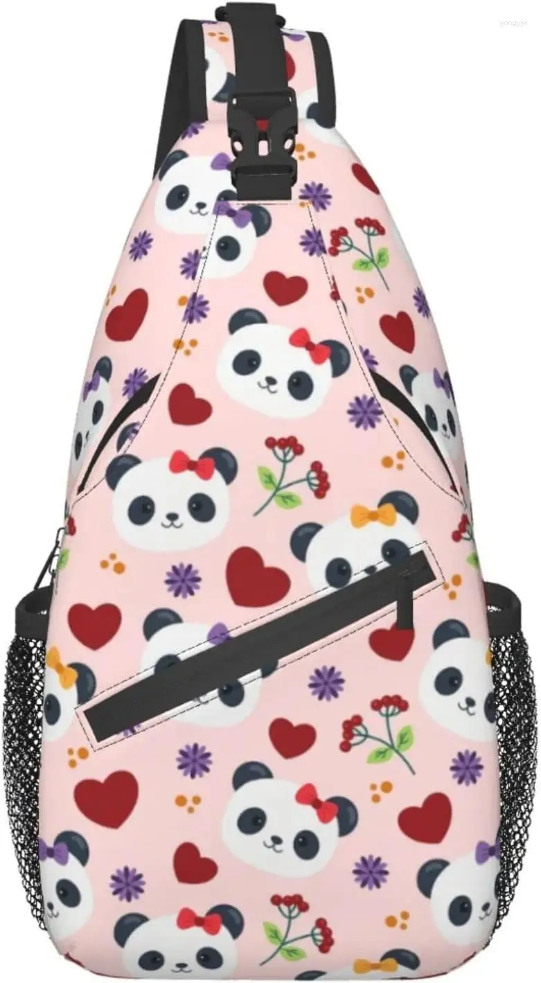 Cartoon Panda Panda Backpack Multipurpose Sling Bag For Travel, Hiking ...