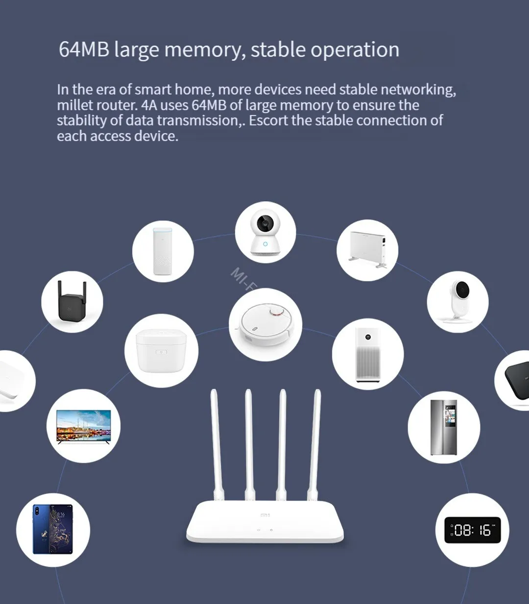 Original Xiaomi Router 4A AC1200 Dual-Band Wi-Fi 2.4GHz 5GHz 4 Antennas ...