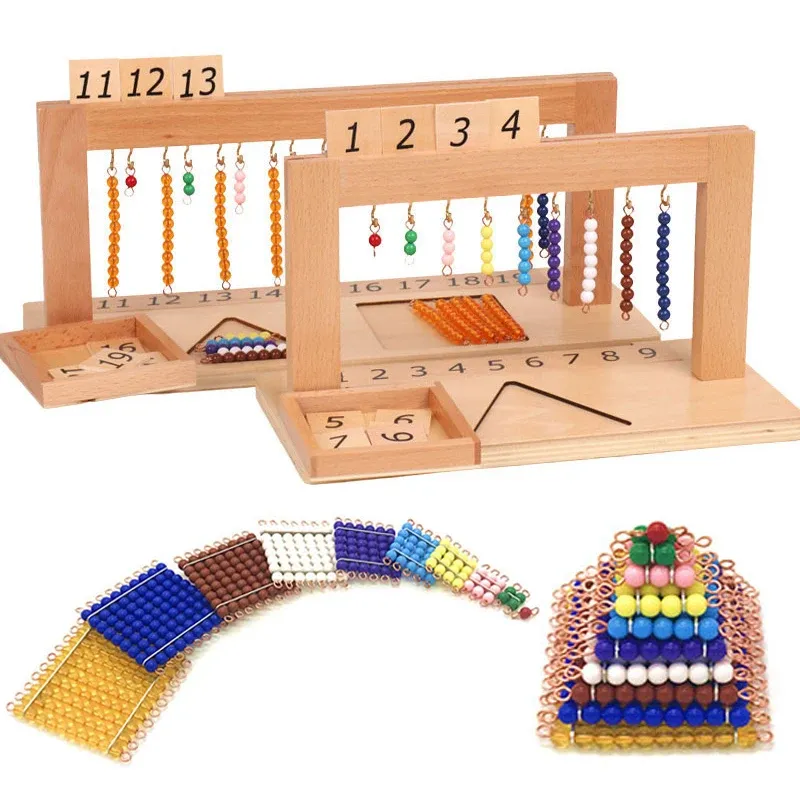 Wholesale Montessori Beaded Mathematics Pearls And Symbols Trays ...