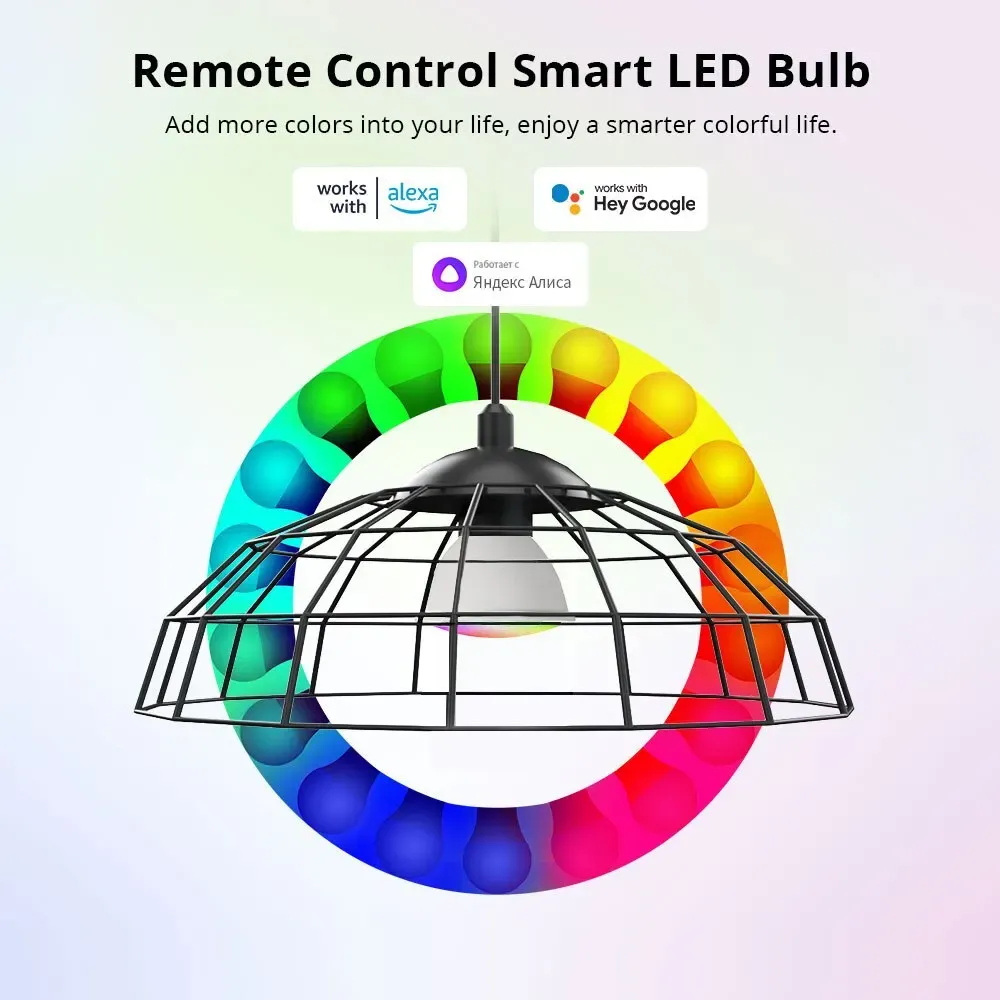 GU10 Smart LED Bulb, Dimmable WiFi RGBW Light Bulbs, 5W EWeLink APP ...