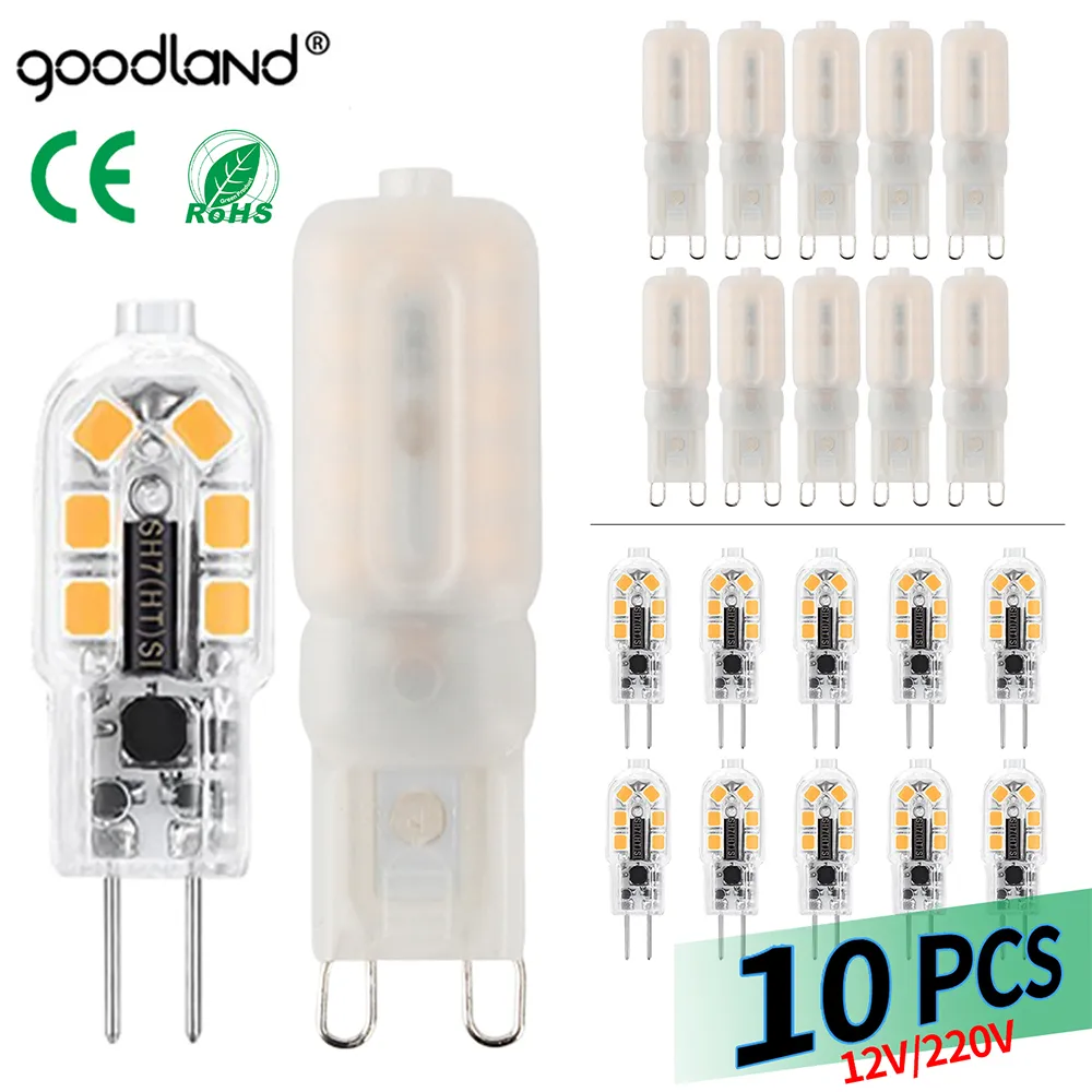 10-Pack G9 & G4 LED Bulbs: Energy-Efficient Lighting, 220V/12V, Replace ...