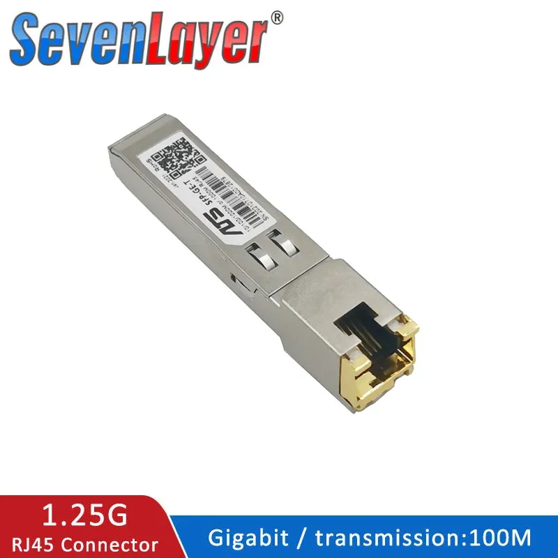 RJ45 Coupler to Gigabit Ethernet SFP Copper Transceiver, 10/100/1000 ...