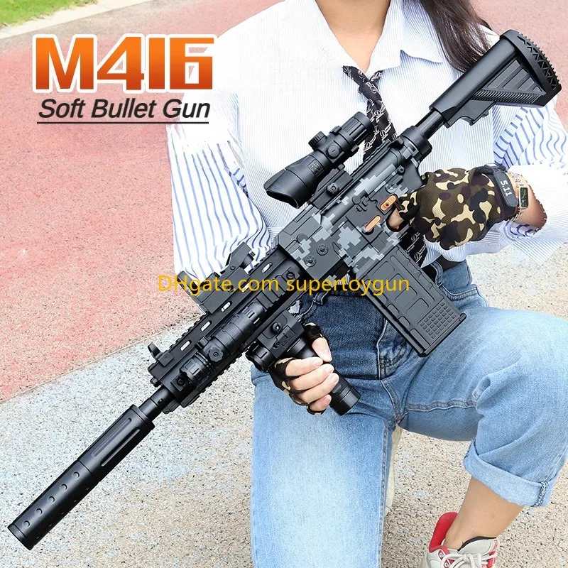 DHgate.com:Electric M416 Soft Bullets Toy Gun Detachable Submachine Gun ...