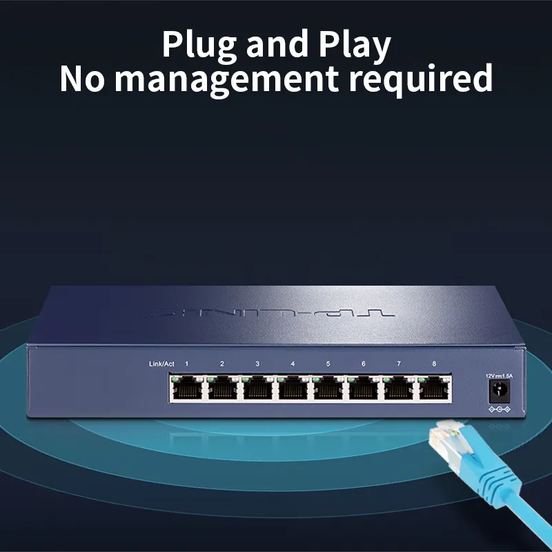 TP-Link 4-Way Ethernet Splitter: 8-Port 2.5G Switch with 2.5GBASE-T for ...