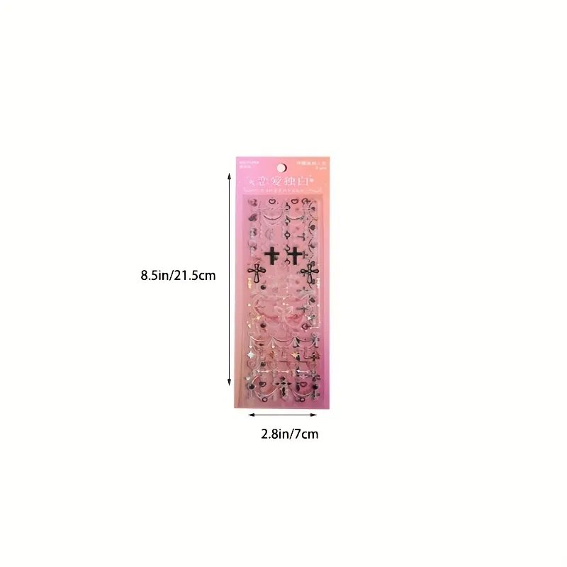 DHgate.com:Embossed Gold Cross Chain Stickers for Journaling ...