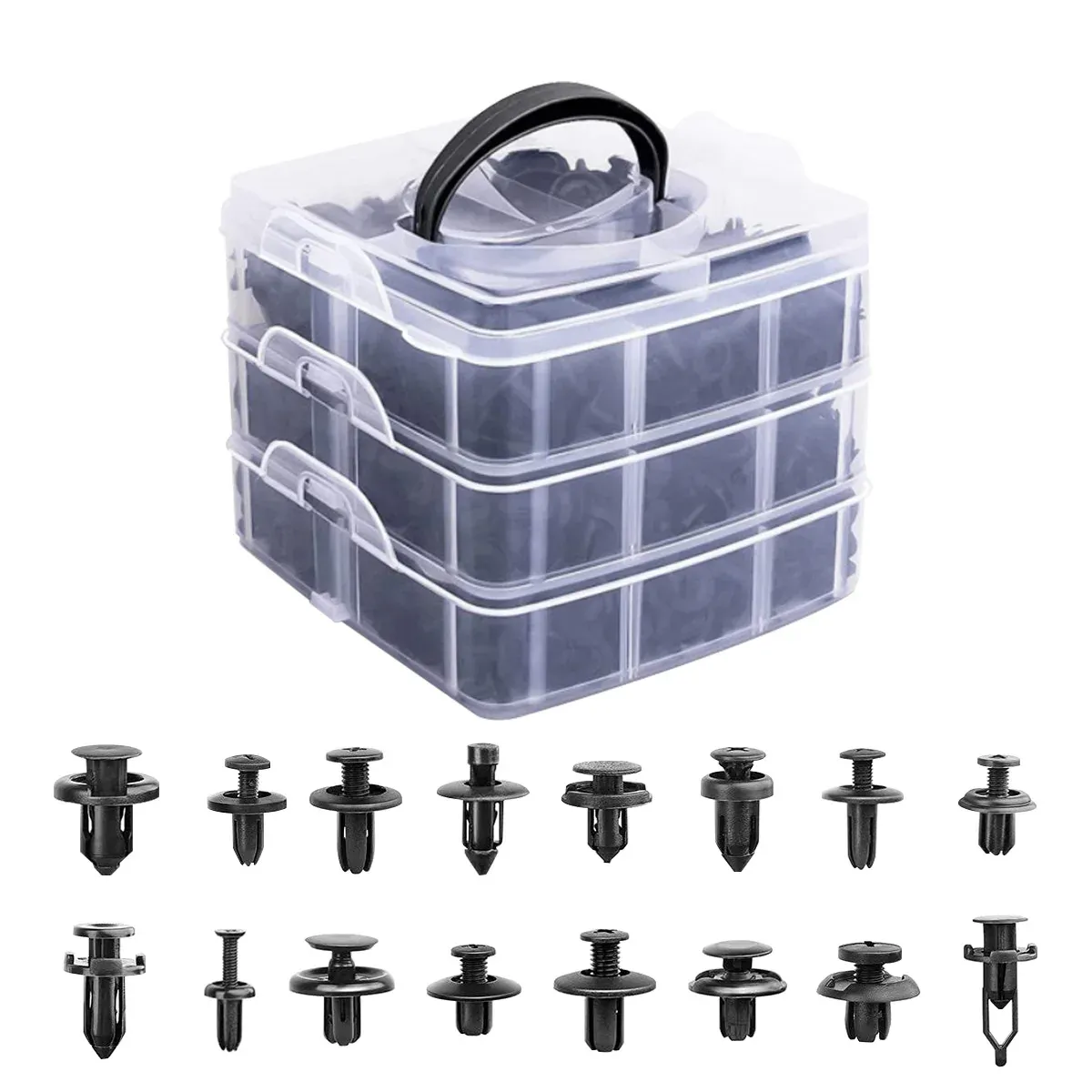 Car Plastic Retainer Clips Automobile Fender Push Pin Rivet Door Trim ...