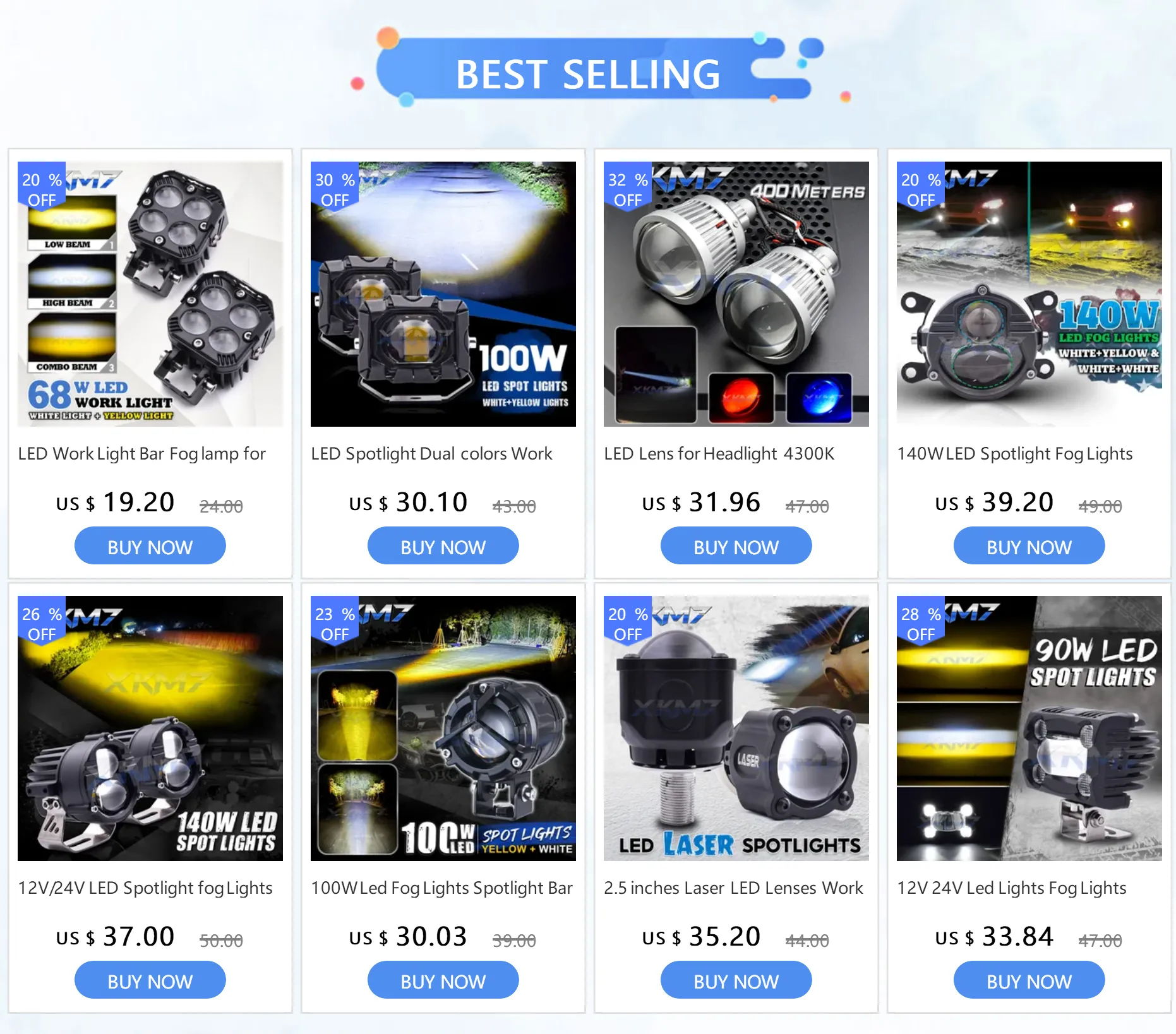 LED Devil Eyes Spotlight Work Light Bar 12V 24V مصباح الضباب الأمامي ...