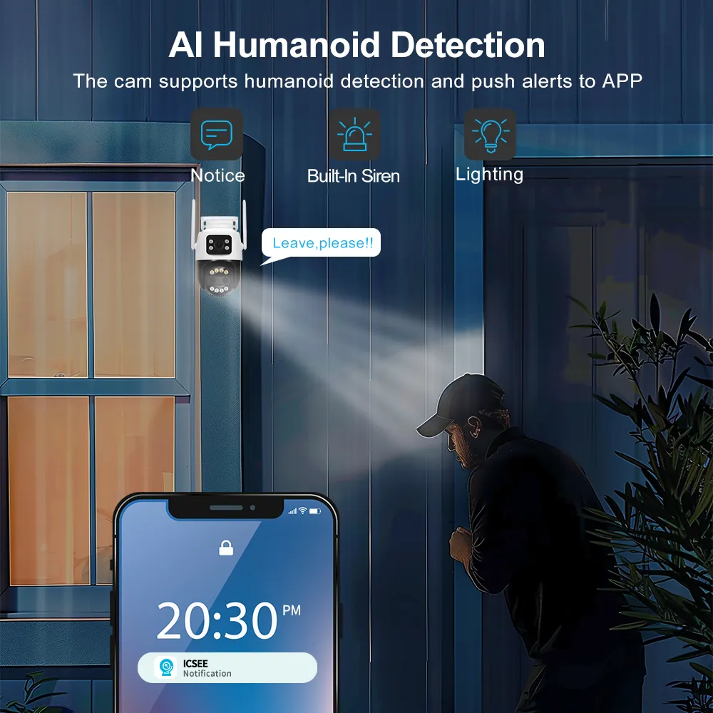 DHgate.com:2 Camera CCTV System: 8MP PTZ WiFi IP Camera with 8X Zoom ...