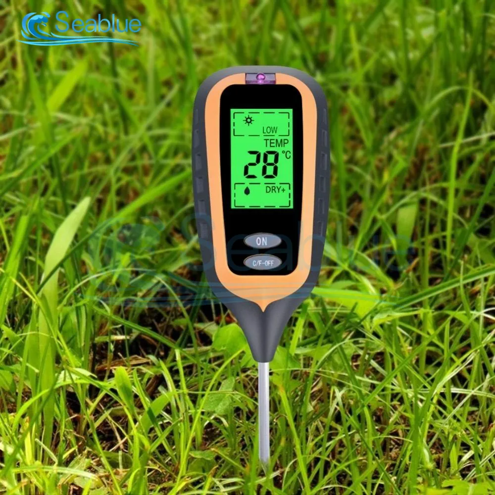 Wholesale 4 In 1 Digital Soil Moisture Meter PH Meter Temperature ...