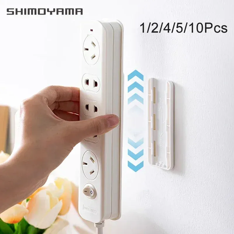 Wall Mounted Power Strip Organizer: Self Adhesive, Removable, Cable ...