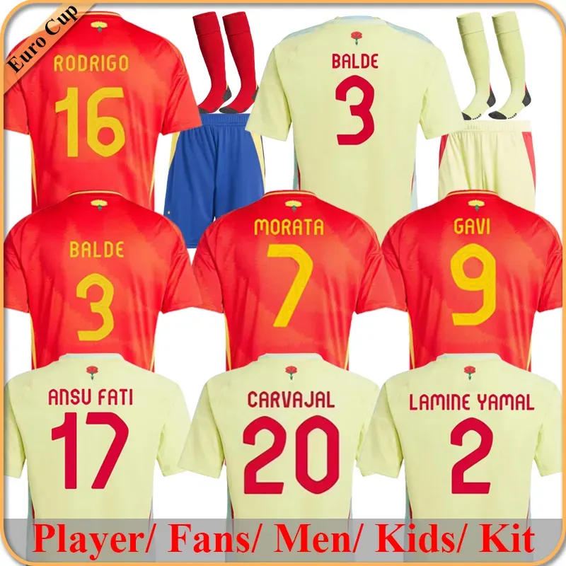 2024 Euro Copa España Soccer Jersey Morata Ferran Asensio 24 25 Camisa ...