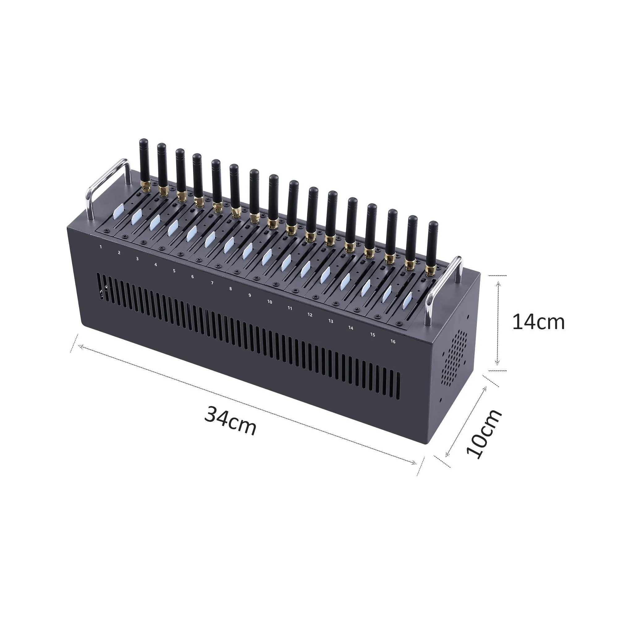 DHgate.com:4G LTE 16-Port GSM Modem Pool with MTI SIM Card Slots and AT ...