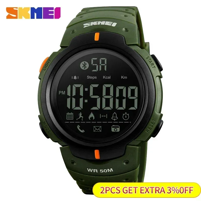 DHgate.com:SKMEI 1301: 5ATM Waterproof Sporty Smartwatch for Men w ...