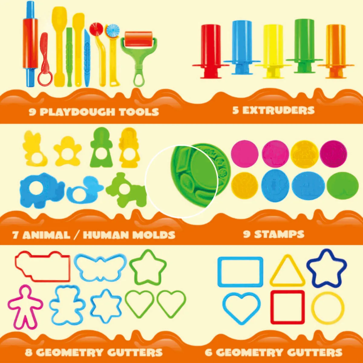 play dough tools set