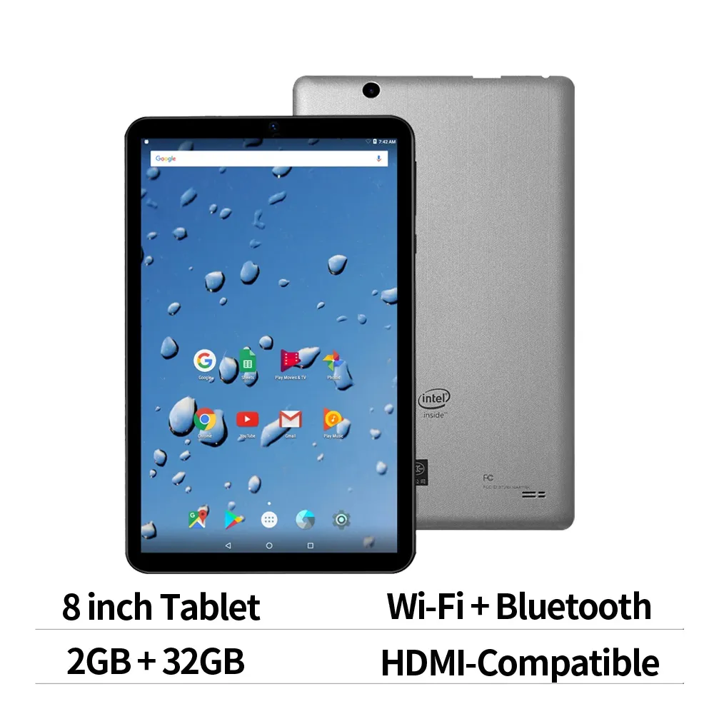 8 Quad-Core Android Tablet | 2GB RAM, 32GB ROM | WiFi, Bluetooth ...
