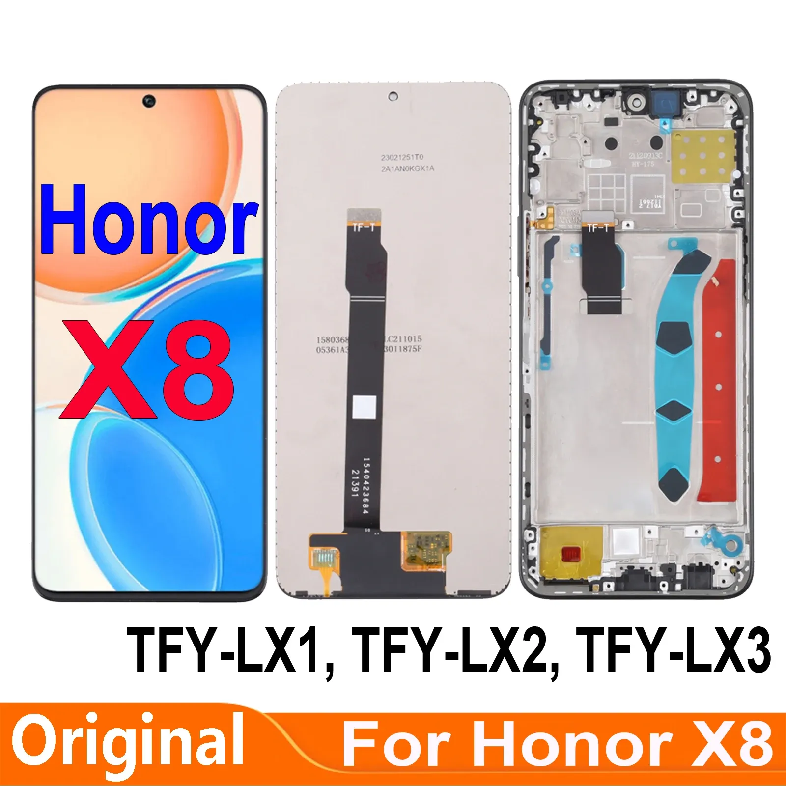 2024 LCDoriginal Pour Huawei Honor X8 5G VNE N41 TFY LX1 TFY LX2 TFY ...