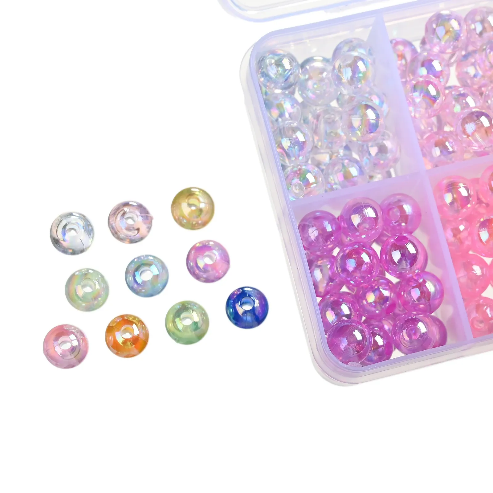 DHgate.com:Acrylic Spacer Beads Kit: 230pcs Round DIY Craft Beads for ...