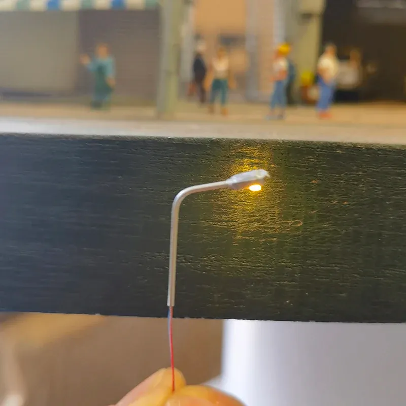 Japanese Style Mini Street Lamp Model Head 1/64 Scale Street Scene, DIY ...