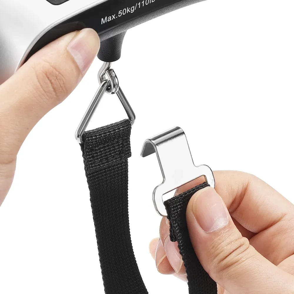 Portable Digital Luggage Weight Scale 10g 50kg LCD Display Pocket ...