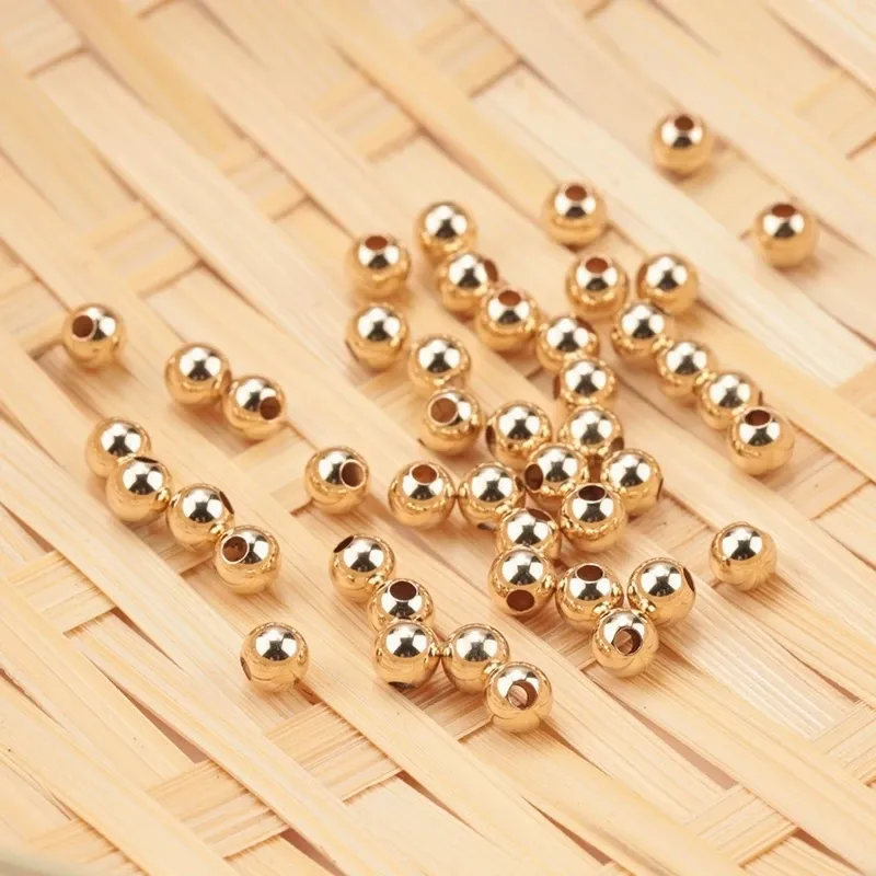 DHgate.com:14K Gold Filled Beads for Jewelry Making, 2-4MM, Round ...