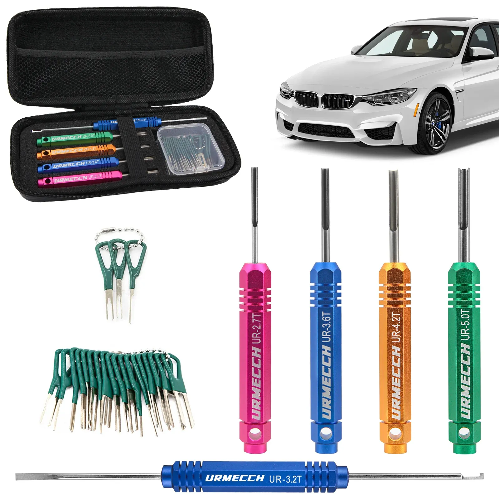 Car Terminal Removal Tool Kit Deutsch Wire Plug Connector Pin Extractor ...
