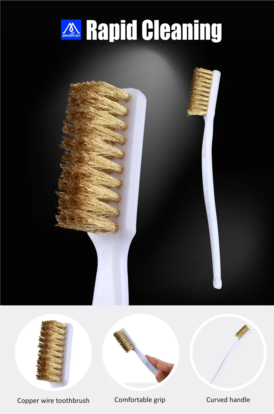 DHgate.com:Mellow 3D Printer Nozzle Cleaning Copper Wire Toothbrush ...