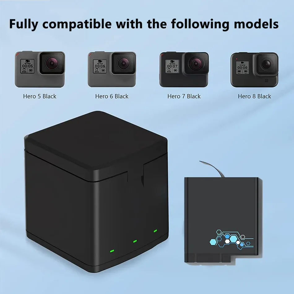 PUENDI Hero Batteries Charger | USB Storage 3-Channel Quick Charger for ...