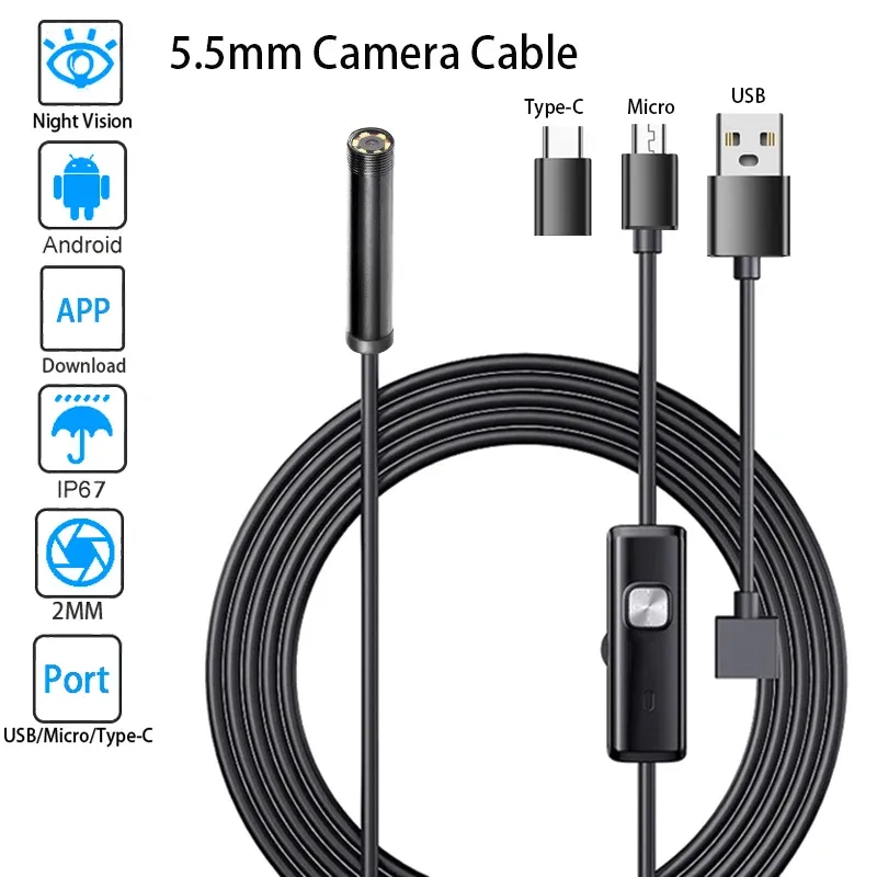DHgate.com:5mm Industrial Waterproof USB Endoscope Camera, Portable ...