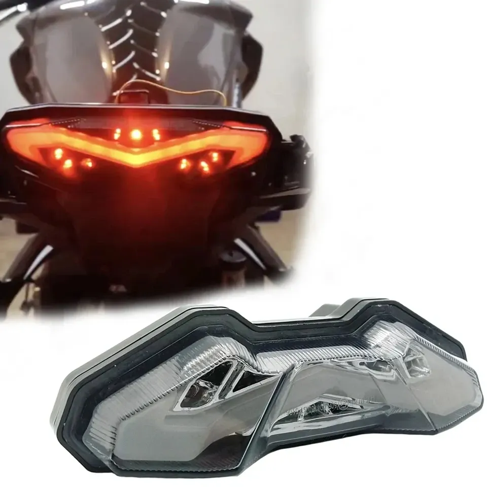 Motorcycle LED Turn Signals: Integrated Tail Light with Brake and Turn ...