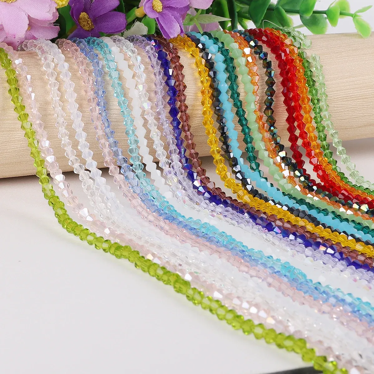 DHgate.com:Cut Diamond Shaped Crystal Glass Beads for DIY Handmade ...