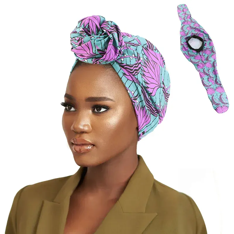 DHgate.com:Vibrant African Print Knot Turban: Stylish Headwrap for ...
