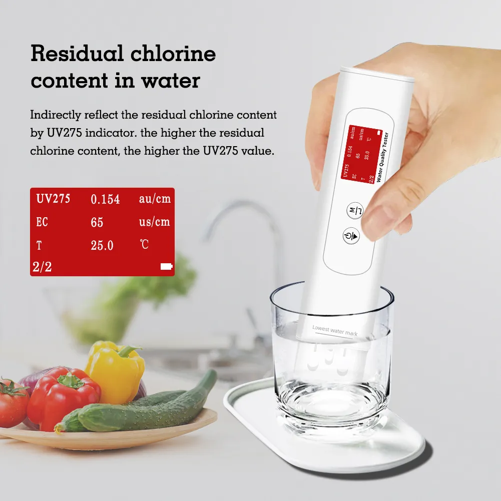 Digital 6 In 1 Water Quality Tester: TDS, EC, TOC, UV275, COD, Temp ...