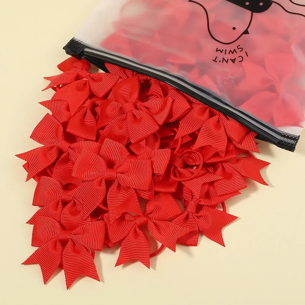 Mini Solid Bow Elastic Hair Bands 10/20 Pk Baby... From Ddmymaster, $17 ...
