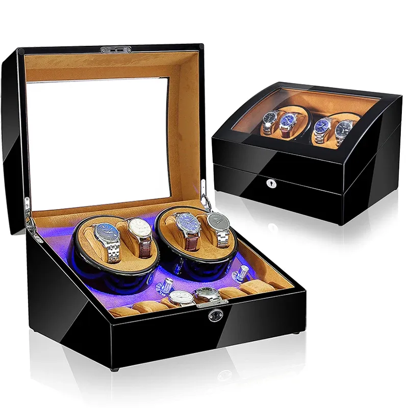 DHgate.com:Luxury Automatic Watch Winder Storage Box - Mahogany Finish ...
