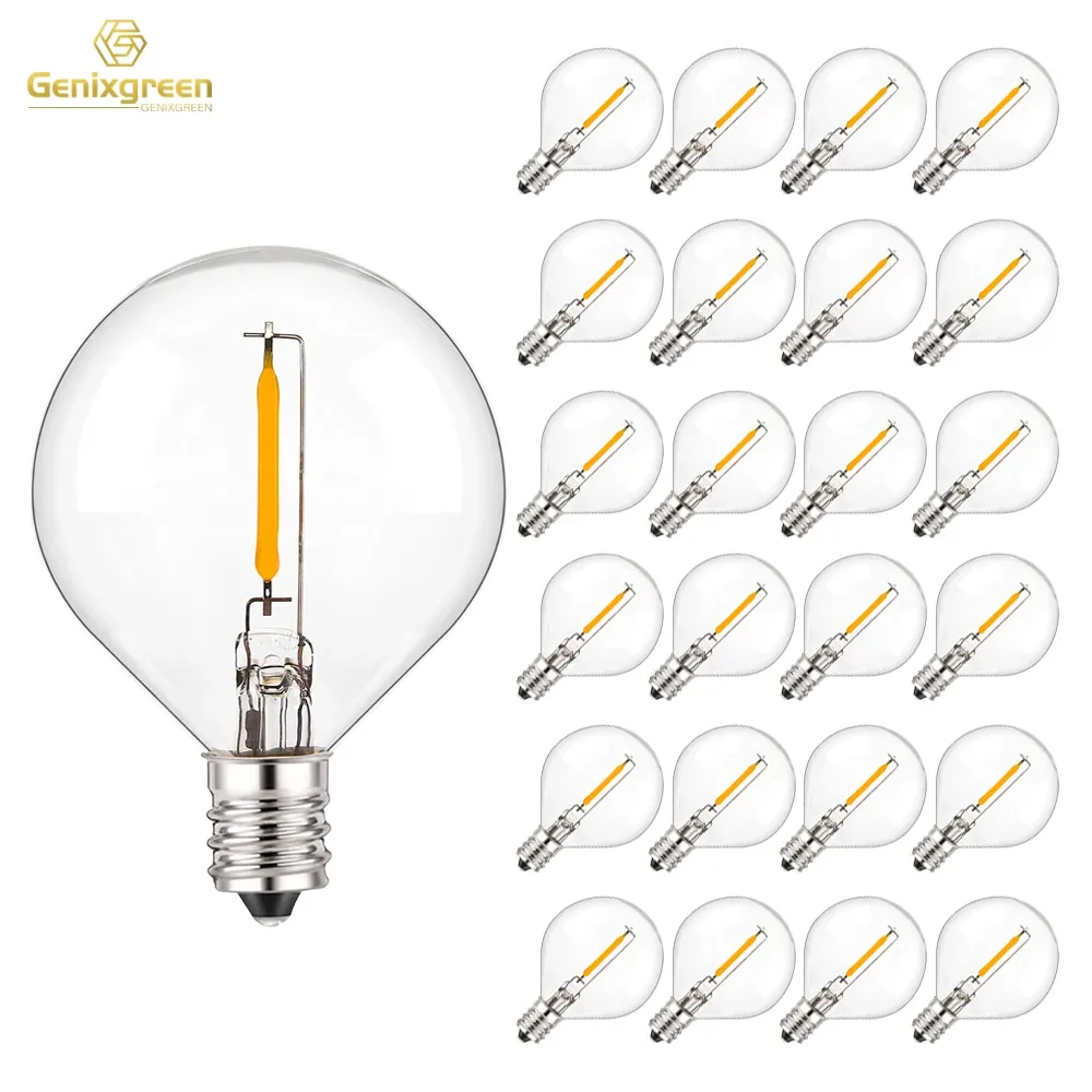 DHgate.com:G40 Warm White LED String Light Replacement Bulbs (E12 Base ...