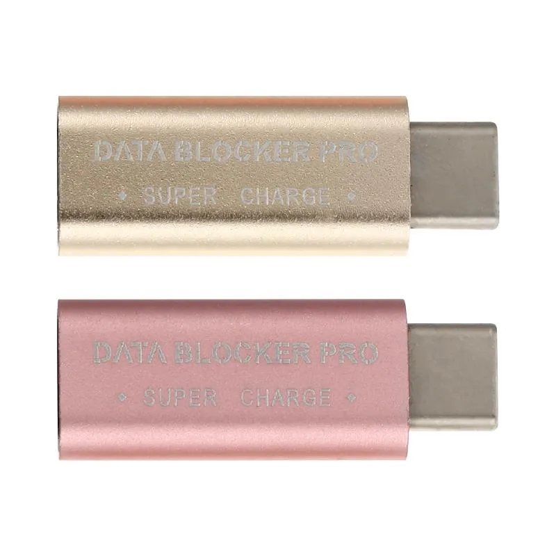 USB-C Data Blocker Adapter Male to Female Connector for Secure Charging ...