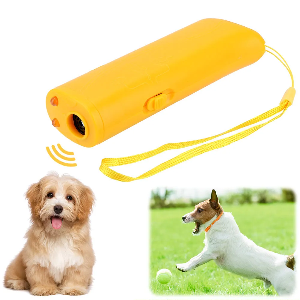 Ultrasonic Animal Repeller 3-in-1 Dog Barking Control Device for Living ...