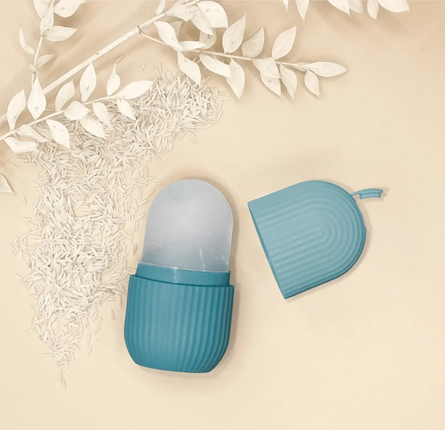 Facial Ice Cube Mold Silicone Freezing Beauty Swelling Face Massager ...