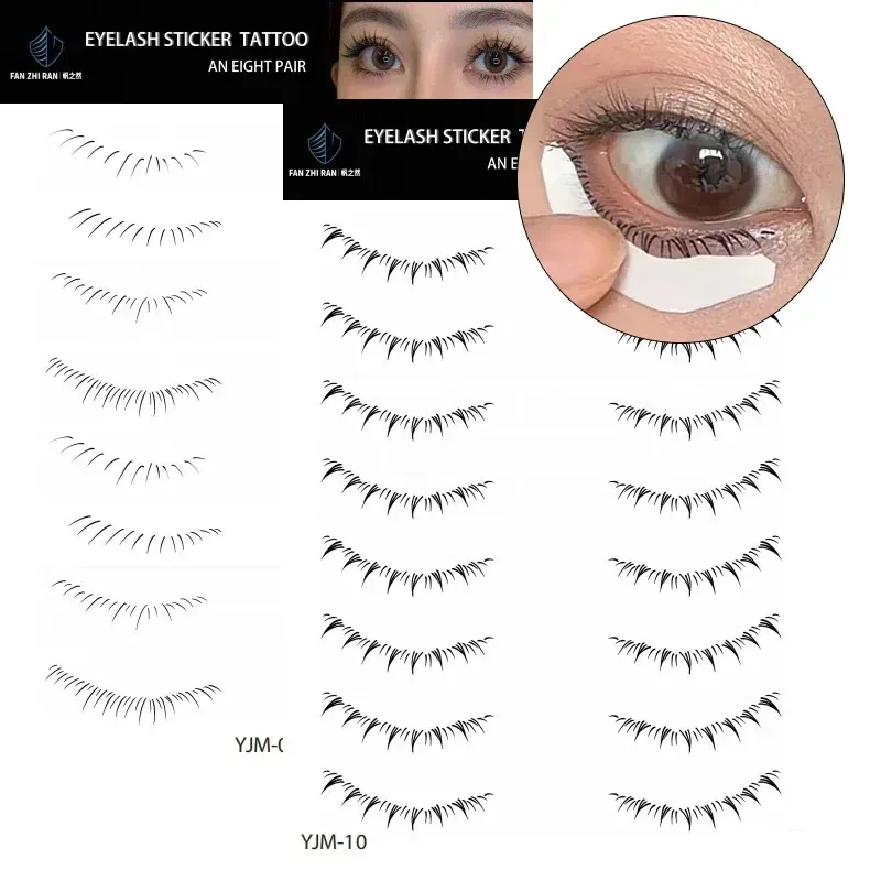 Natural Look Waterproof Lower Eyelash Tattoo Stickers Long Lasting ...