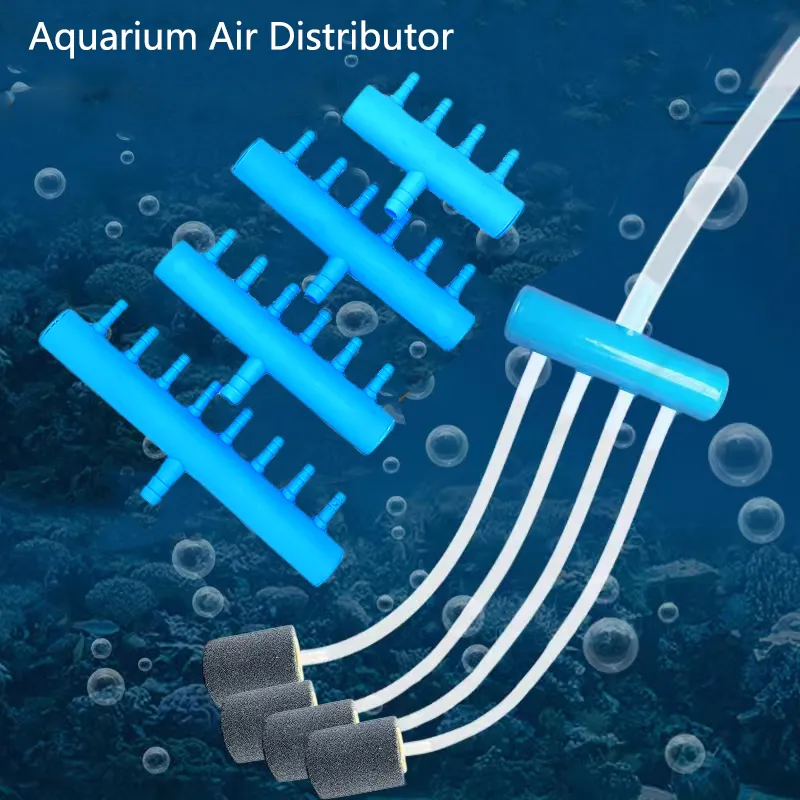 Premium Aquarium Air Flow Control Valve - 2/4/6/8 Way Splitter for Fish ...